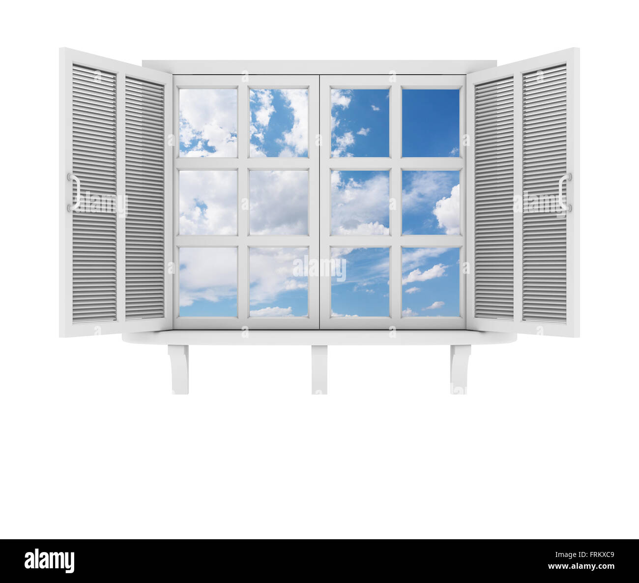 Open window , This is a computer generated and 3d rendered picture ...