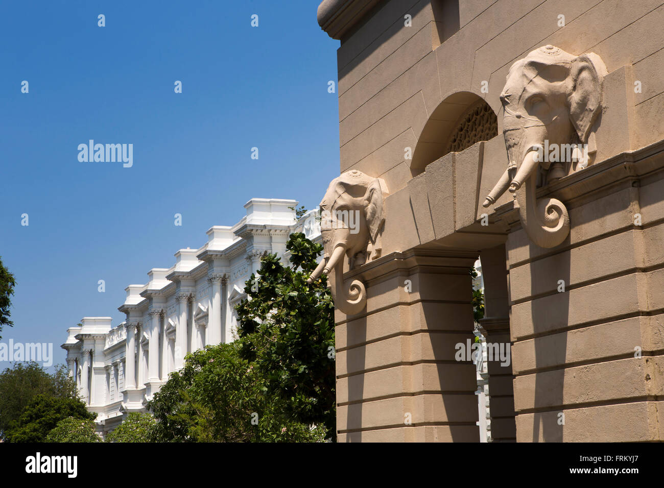 Sri Lanka, Colombo, Fort, Janadhipathi Mawatha, elephant head ...