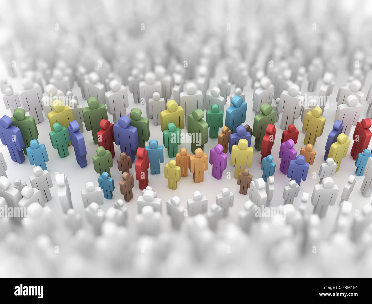 3d crowd hi-res stock photography and images - Alamy