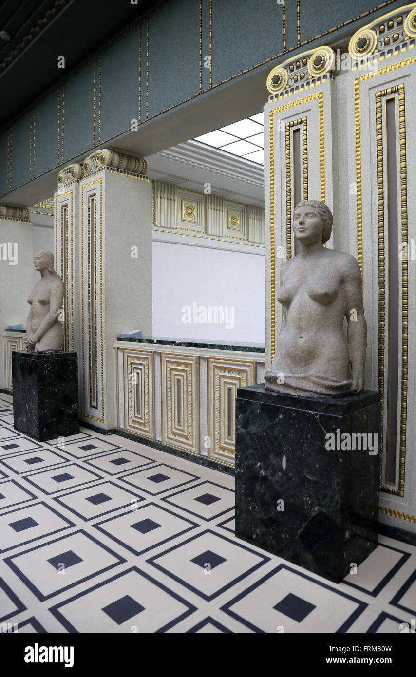 Statues of Female half-length figure by Hermann Haller in the Kunsthaus ...