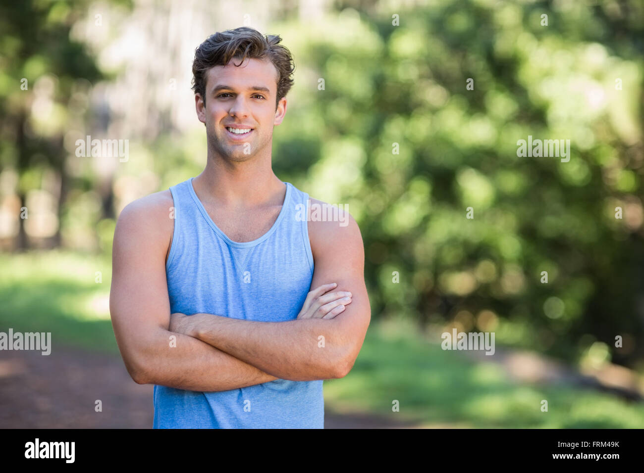 Man outdoors standing forest hi-res stock photography and images - Alamy