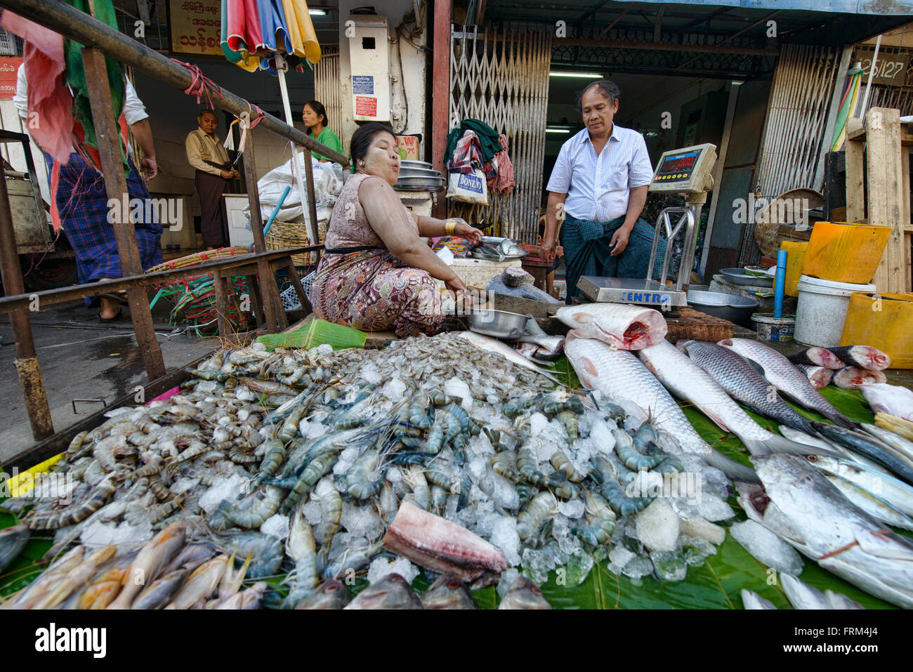 Myanmar fish markets hi-res stock photography and images - Alamy