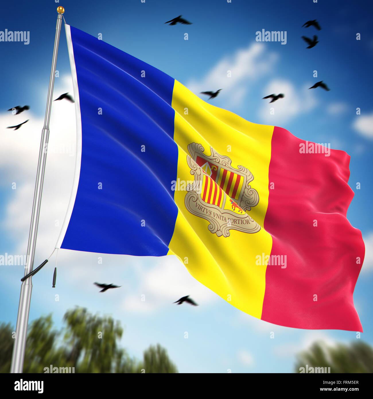 Flag of andorra hi-res stock photography and images - Alamy