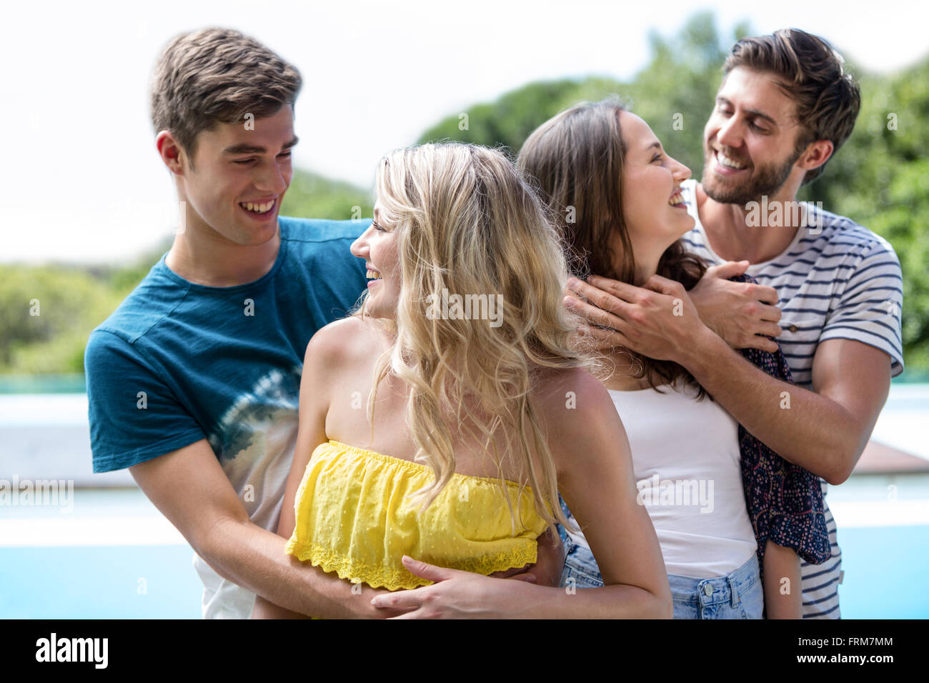 Men at swimming pool hi-res stock photography and images - Alamy