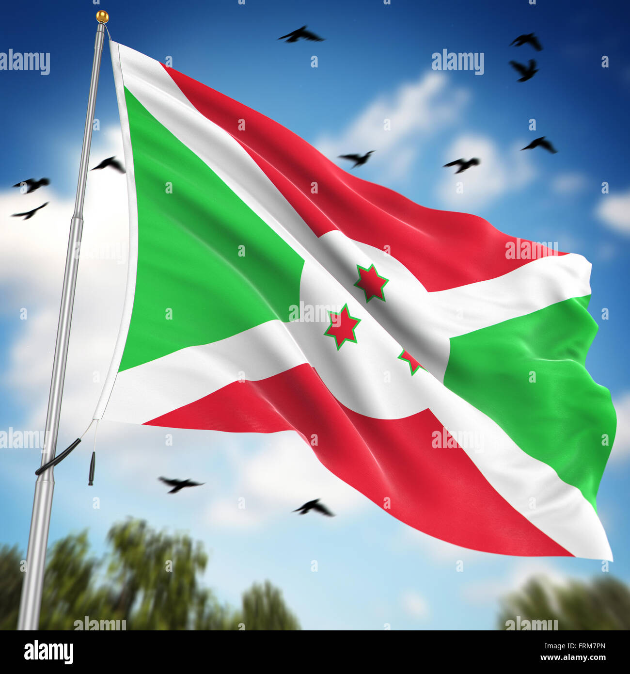 Burundi flag hi-res stock photography and images - Alamy