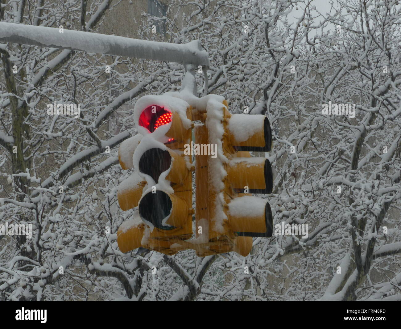 Snow traffic light hi-res stock photography and images - Alamy