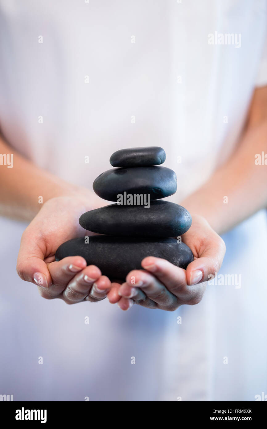 Massage with stones hi-res stock photography and images - Alamy