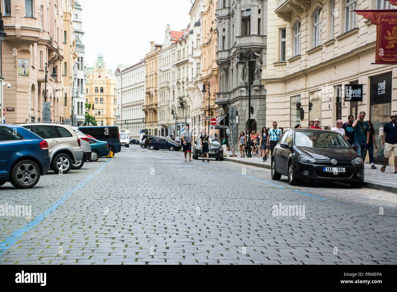 Prague street hi-res stock photography and images - Alamy