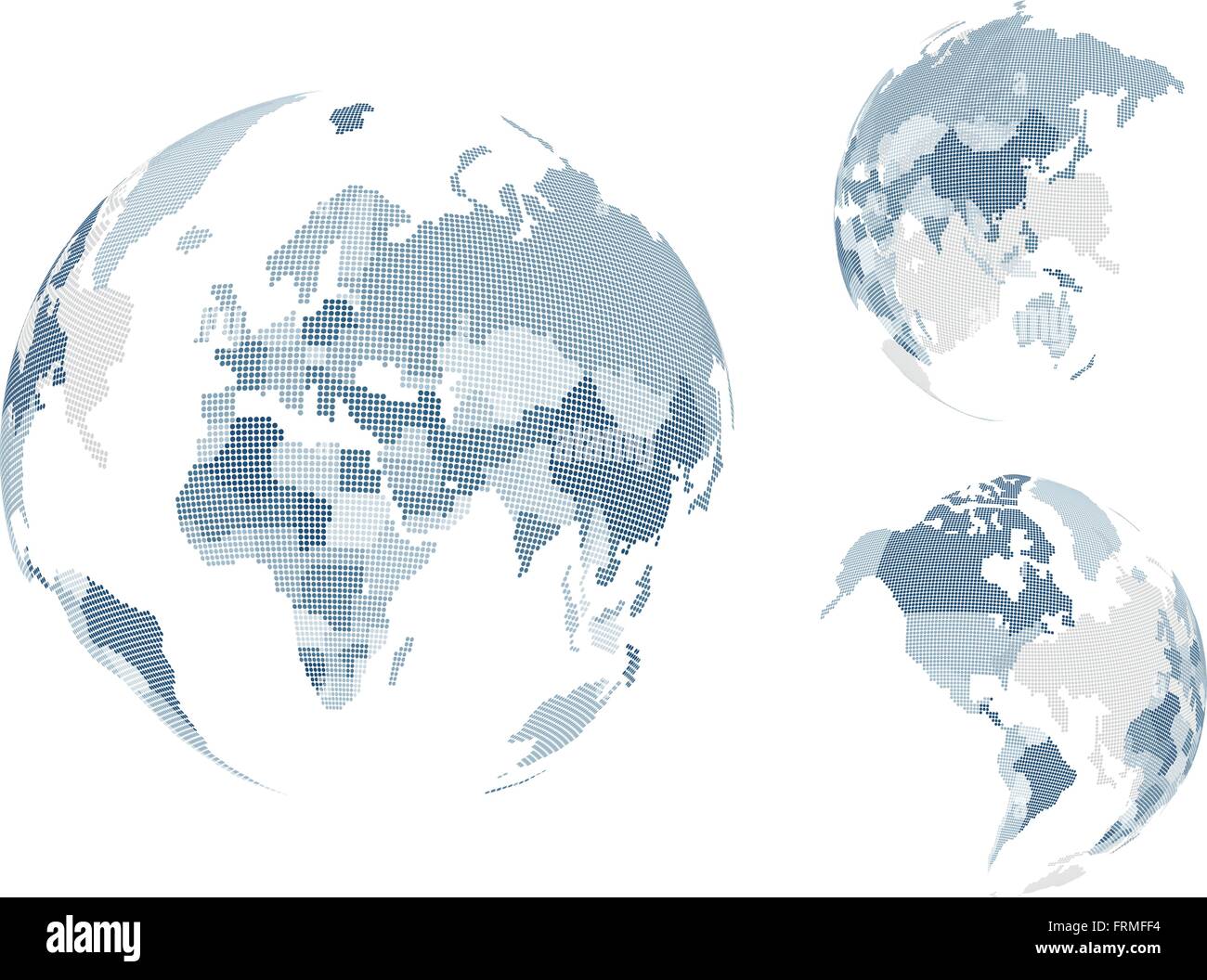 dotted world map Stock Vector Image & Art - Alamy