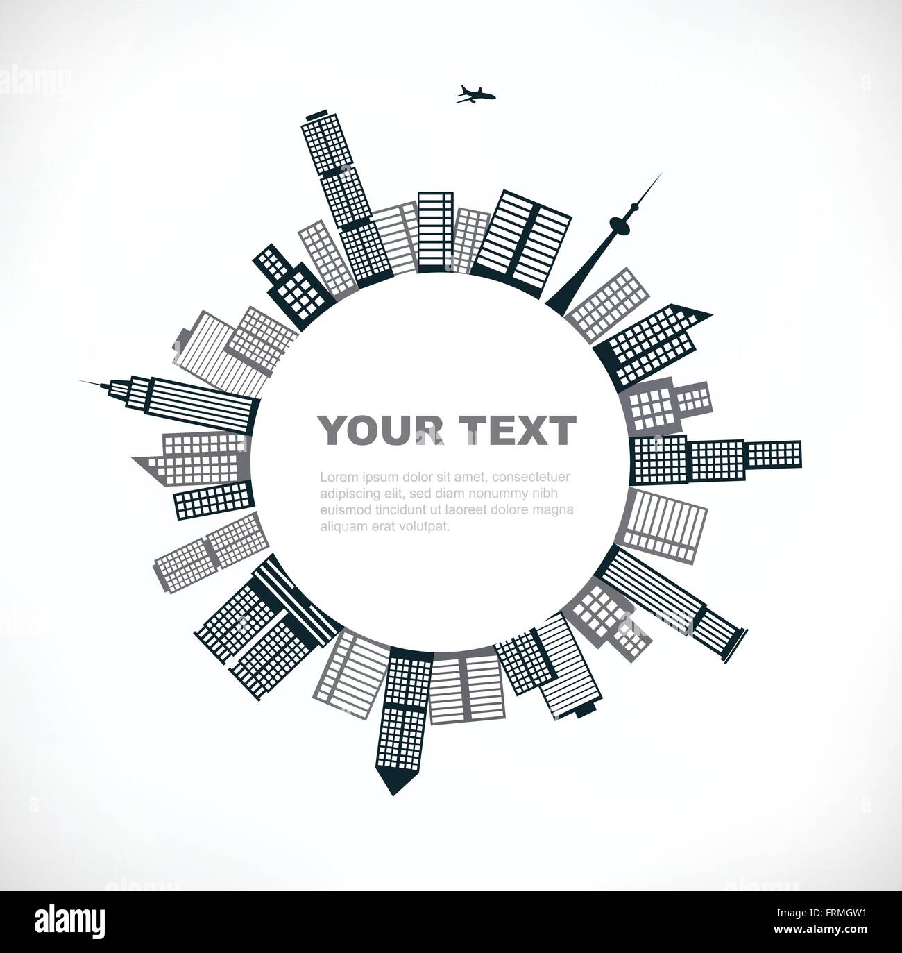 Dense urban environment Stock Vector Images - Alamy
