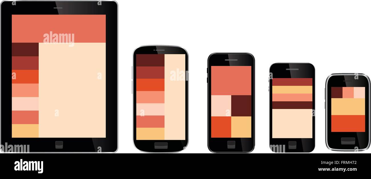 mobile phone devices Stock Vector Image & Art - Alamy