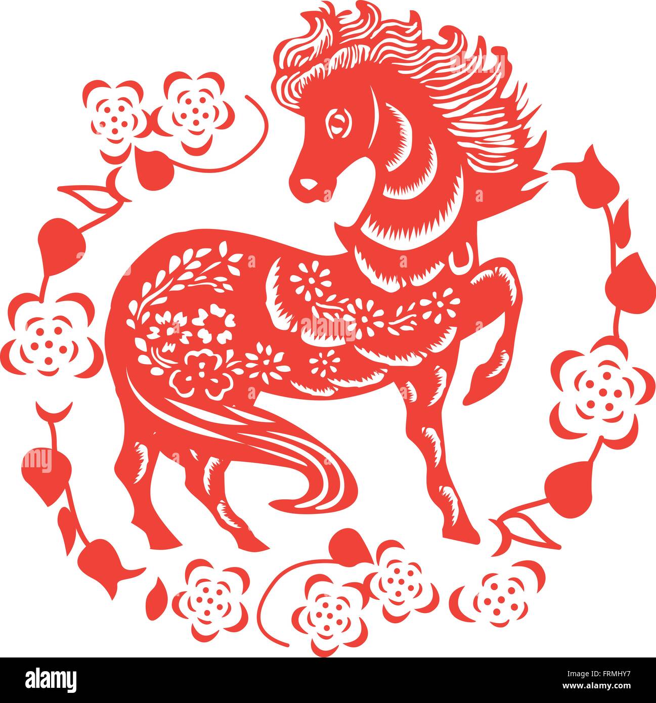 horse paper cut Stock Vector Image & Art - Alamy