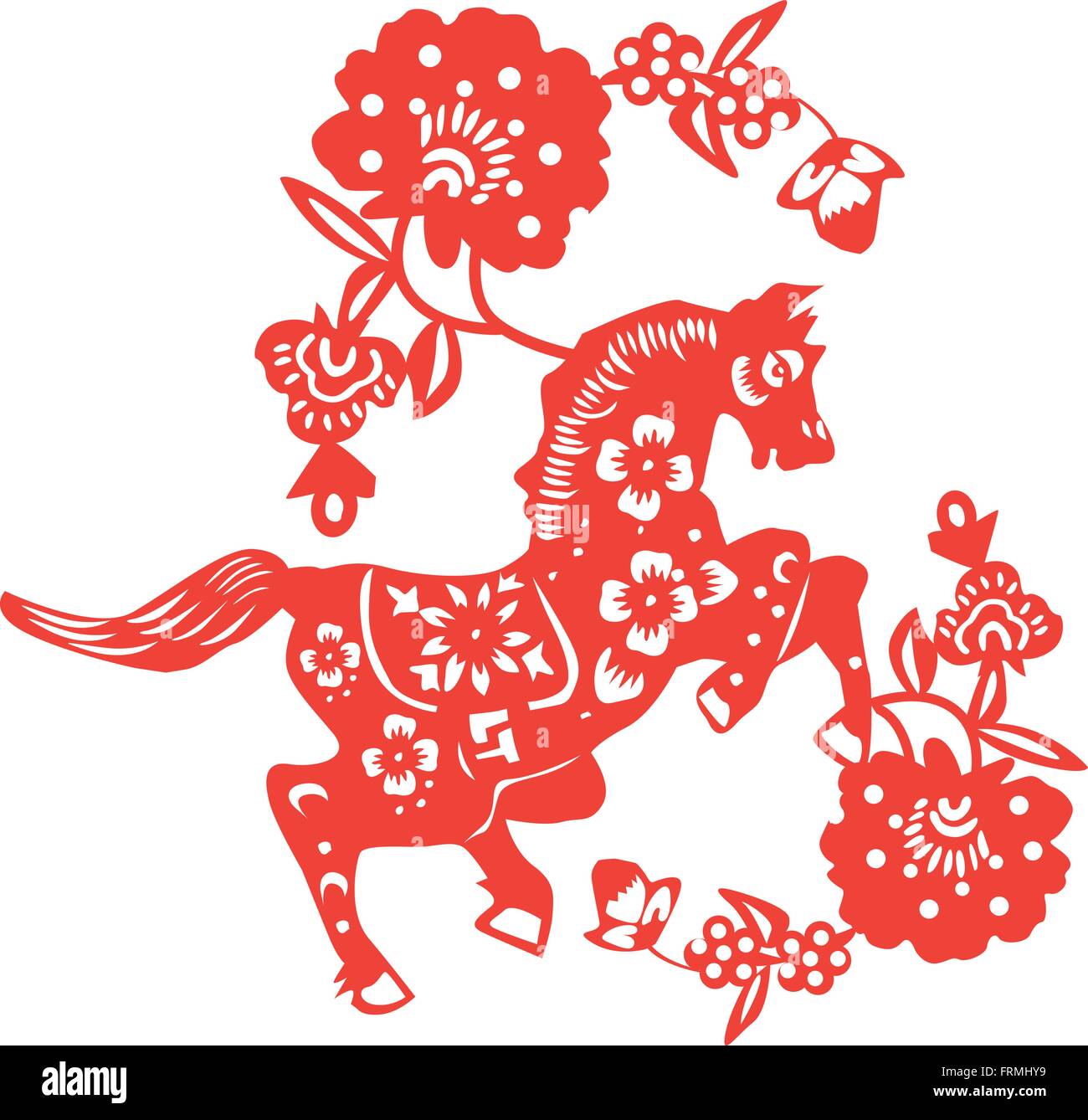 horse paper cut Stock Vector Image & Art - Alamy