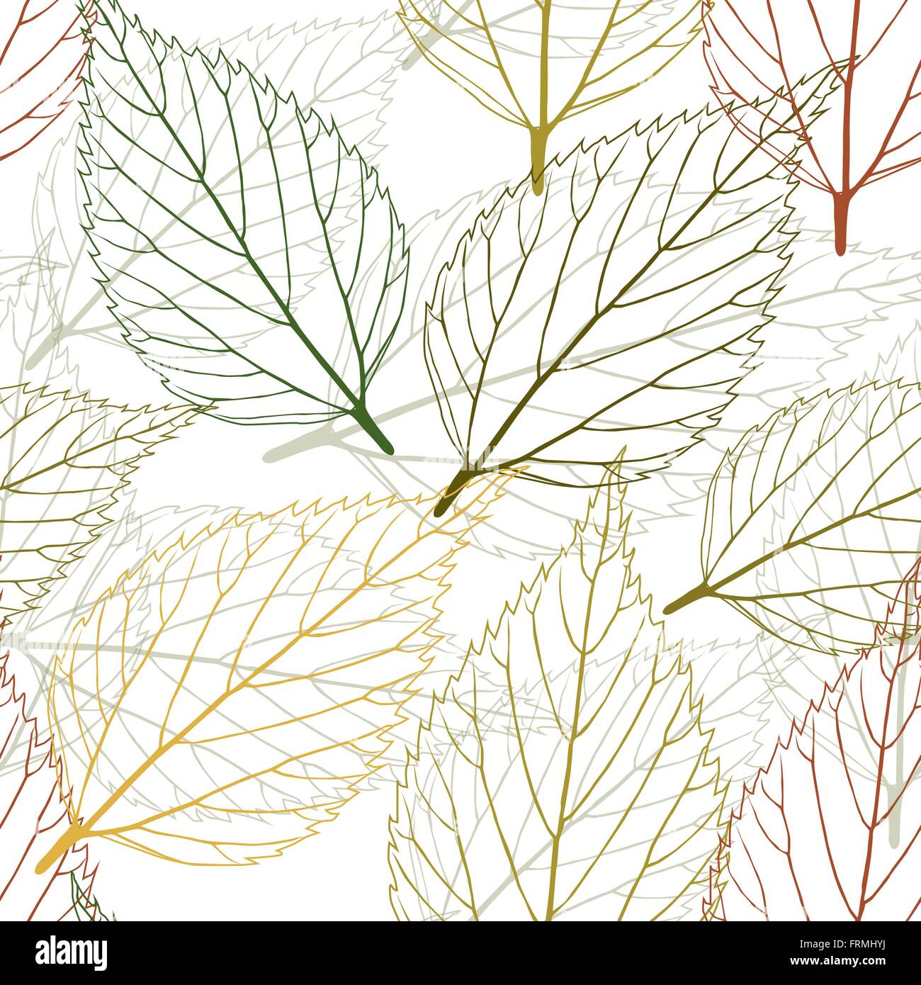 seamless leaves background Stock Vector Image & Art - Alamy