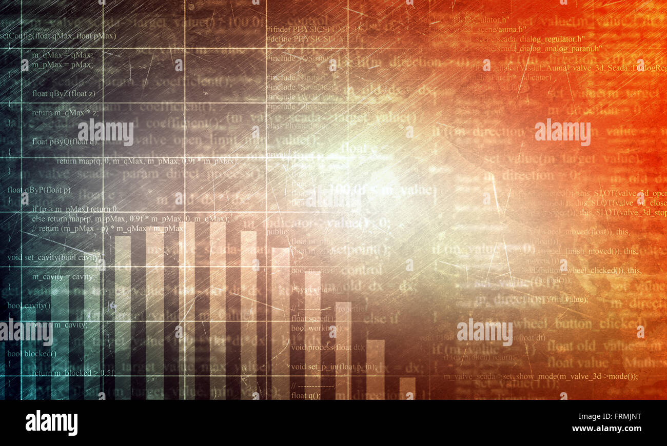 Abstract background with matrix Stock Photo - Alamy