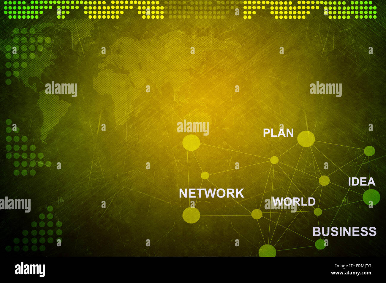 World map with words Stock Photo - Alamy