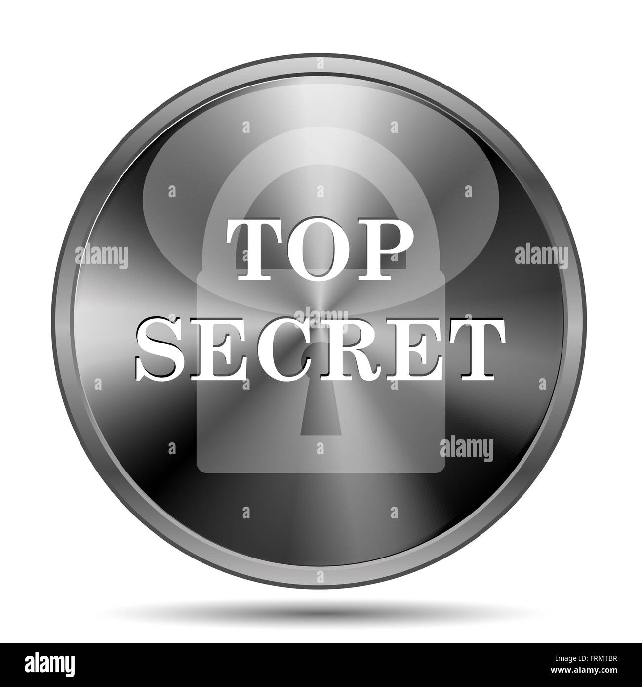 Glossy shiny glass icon on white background Stock Photo - Alamy