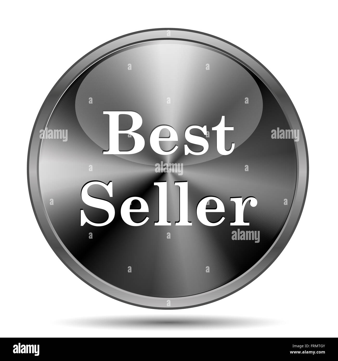 Glossy shiny glass icon on white background Stock Photo - Alamy