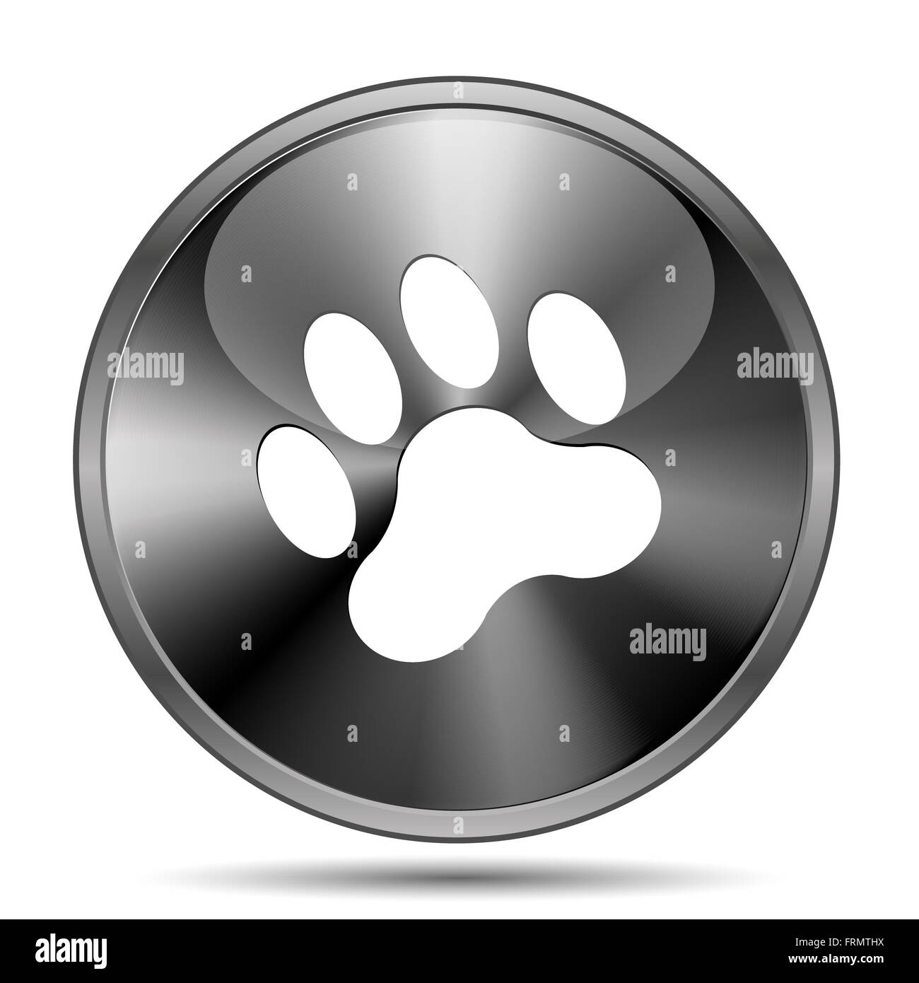 White dog icon glass Black and White Stock Photos & Images - Alamy