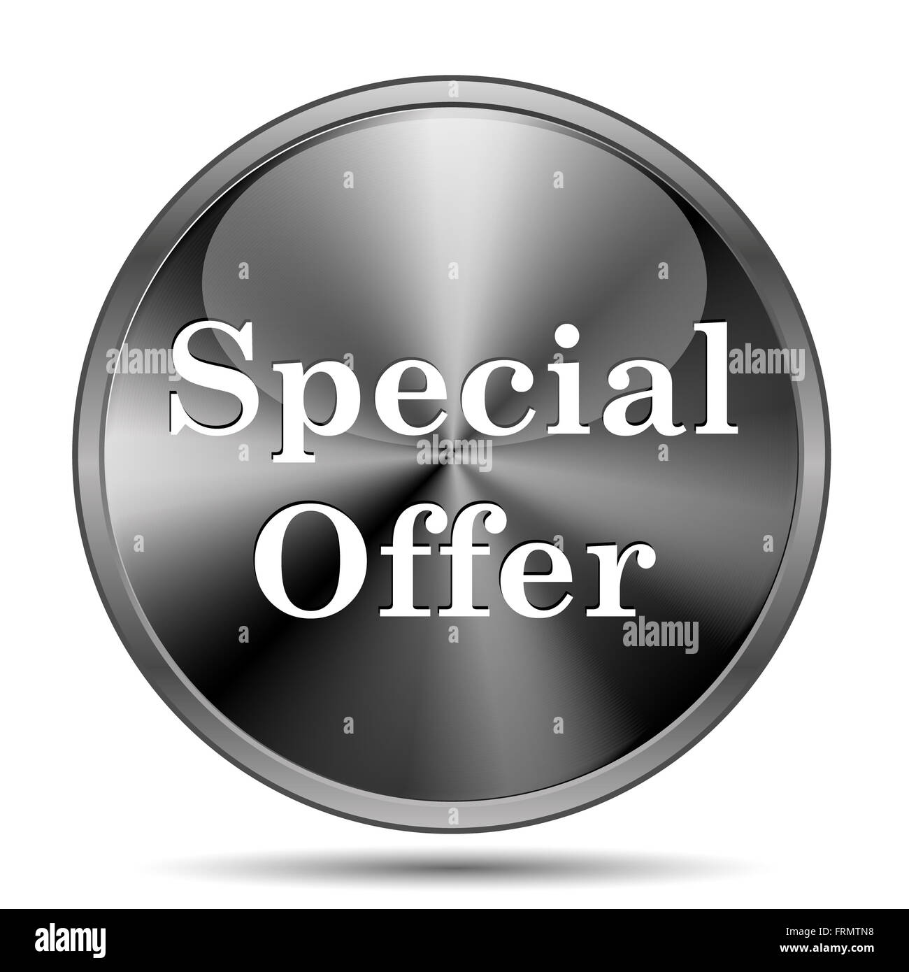 Glossy shiny glass icon on white background Stock Photo - Alamy