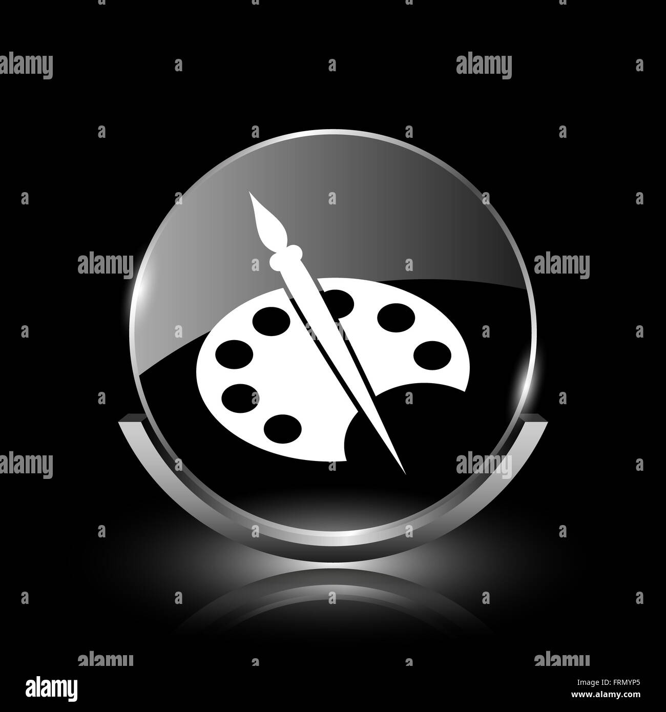 Water glass paint brush Black and White Stock Photos & Images - Alamy