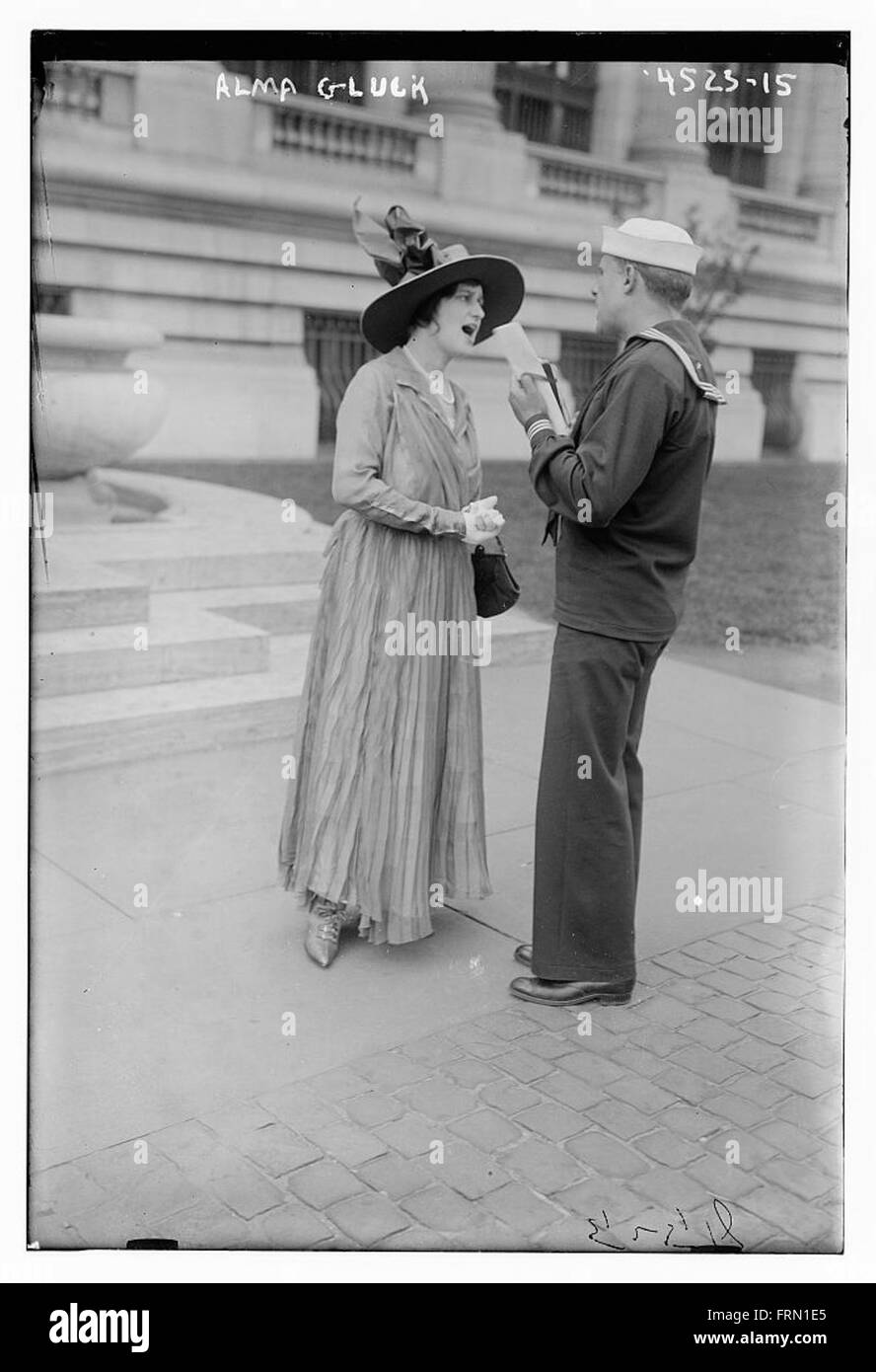 Alma Gluck was a renowned soprano, known for her performances in opera ...