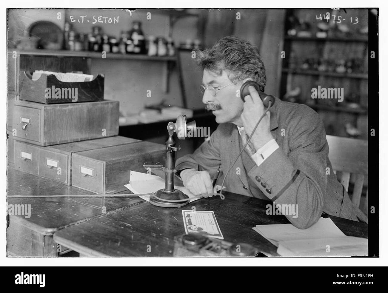 This portrait of Ernest Thompson Seton, a renowned naturalist and ...