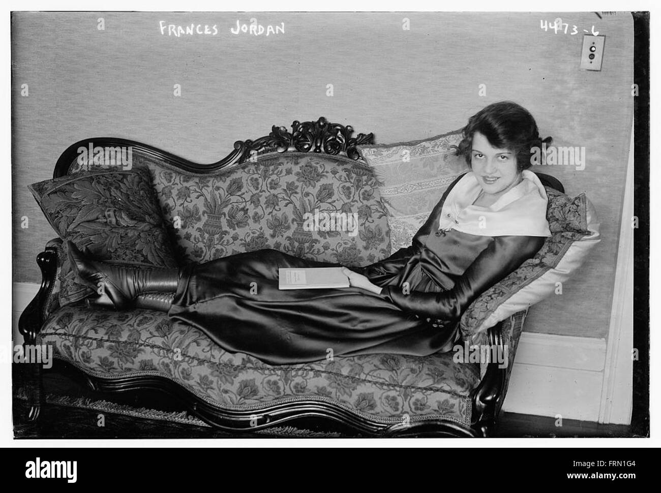 Frances Jordan is depicted in this historical image, offering a glimpse ...