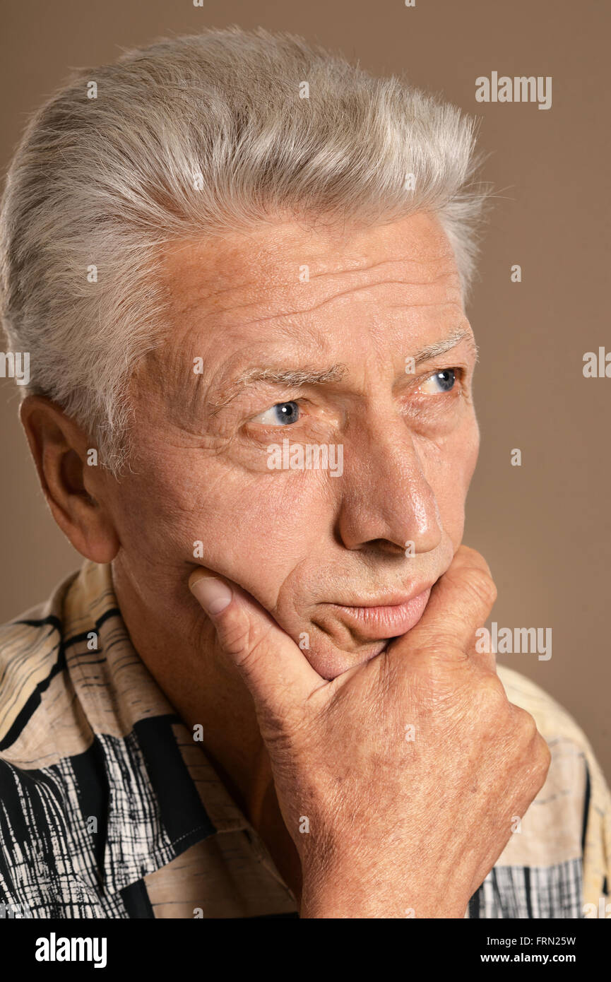 portrait of a senior man Stock Photo - Alamy