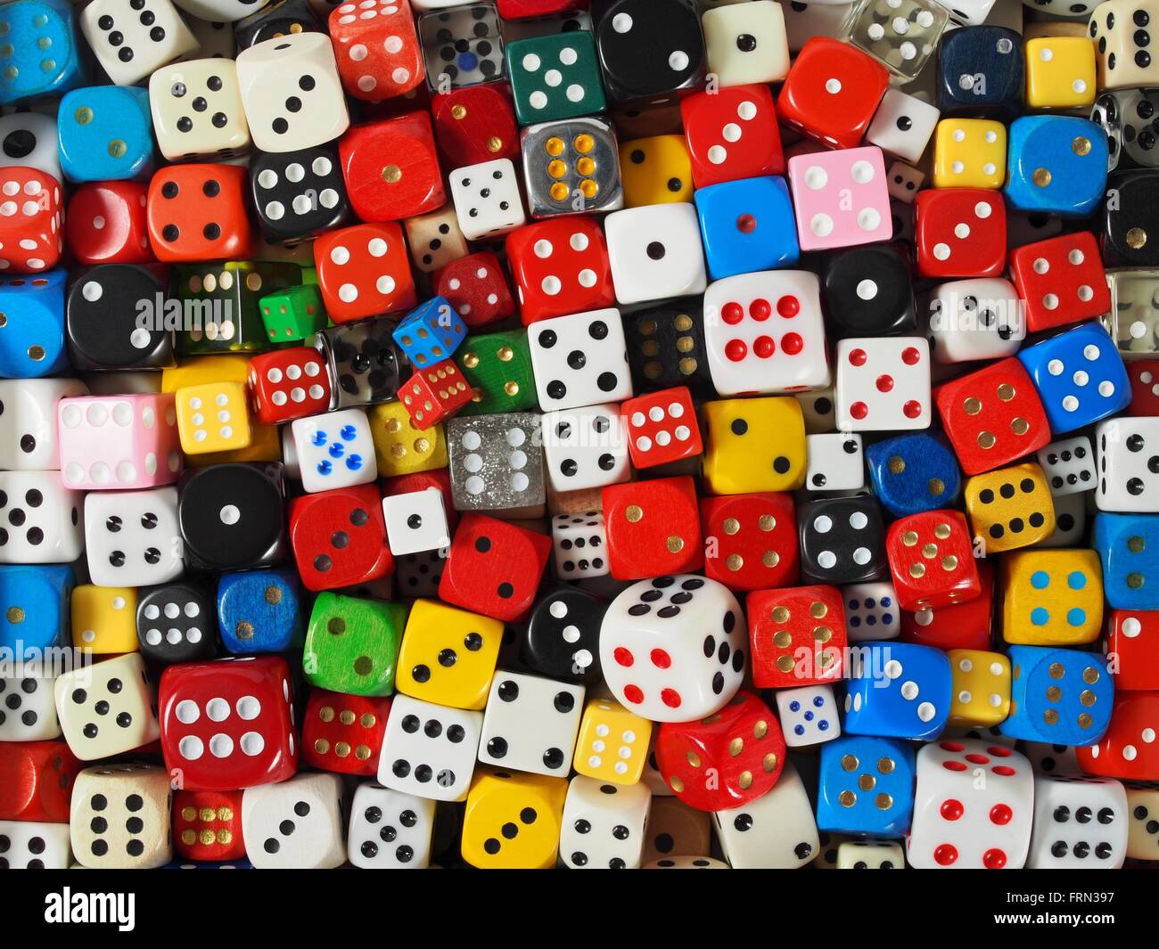 Wallpaper dice hi-res stock photography and images - Alamy