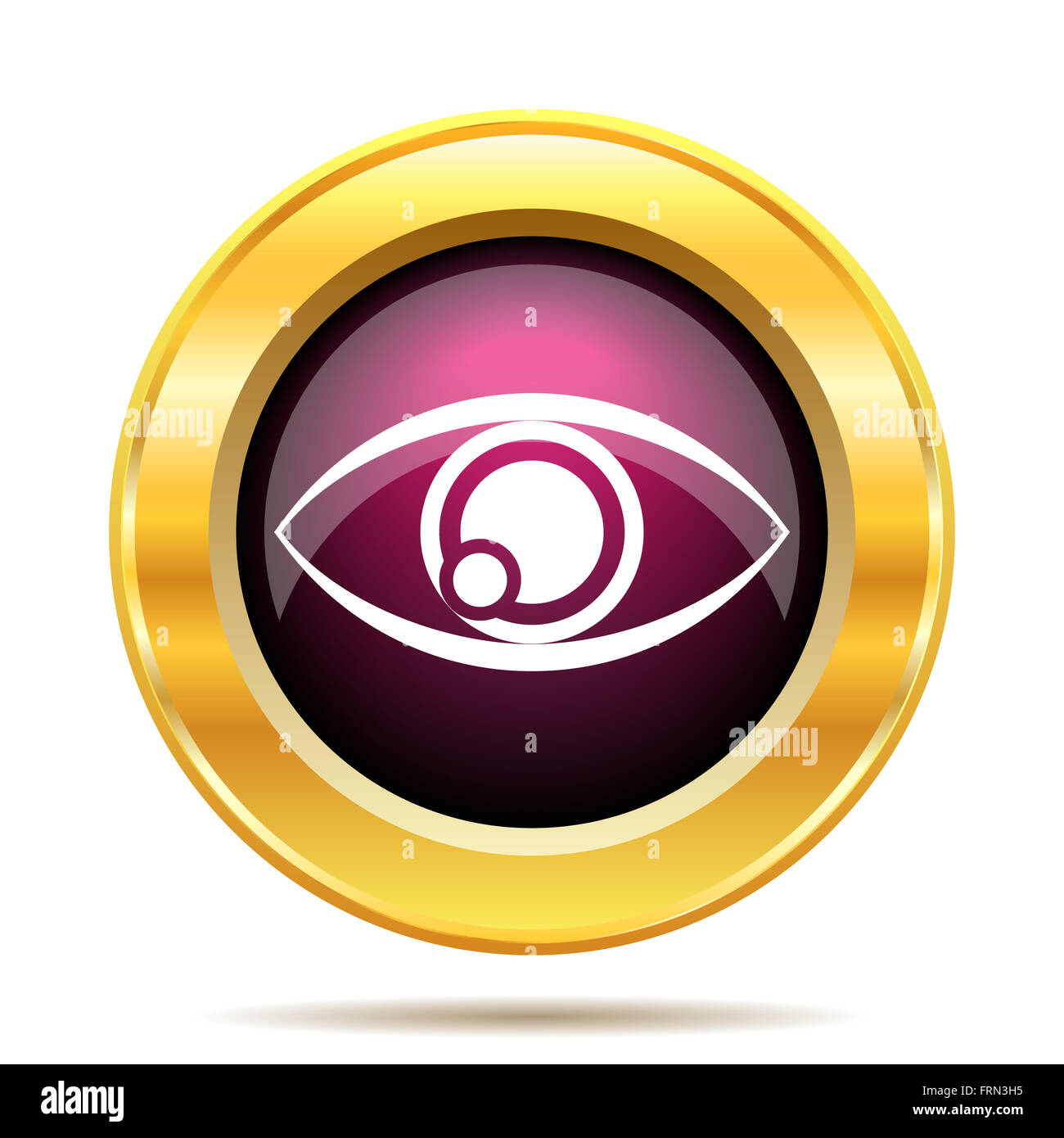 Eye icon. Internet button on white background Stock Photo - Alamy