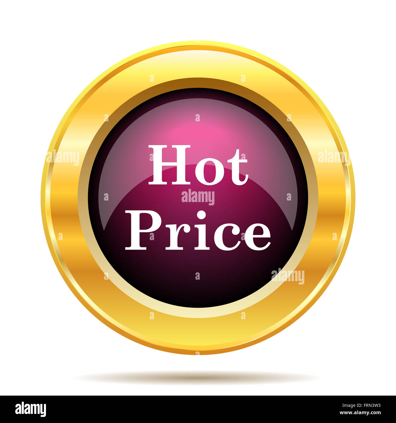 Hot price icon. Internet button on white background Stock Photo - Alamy