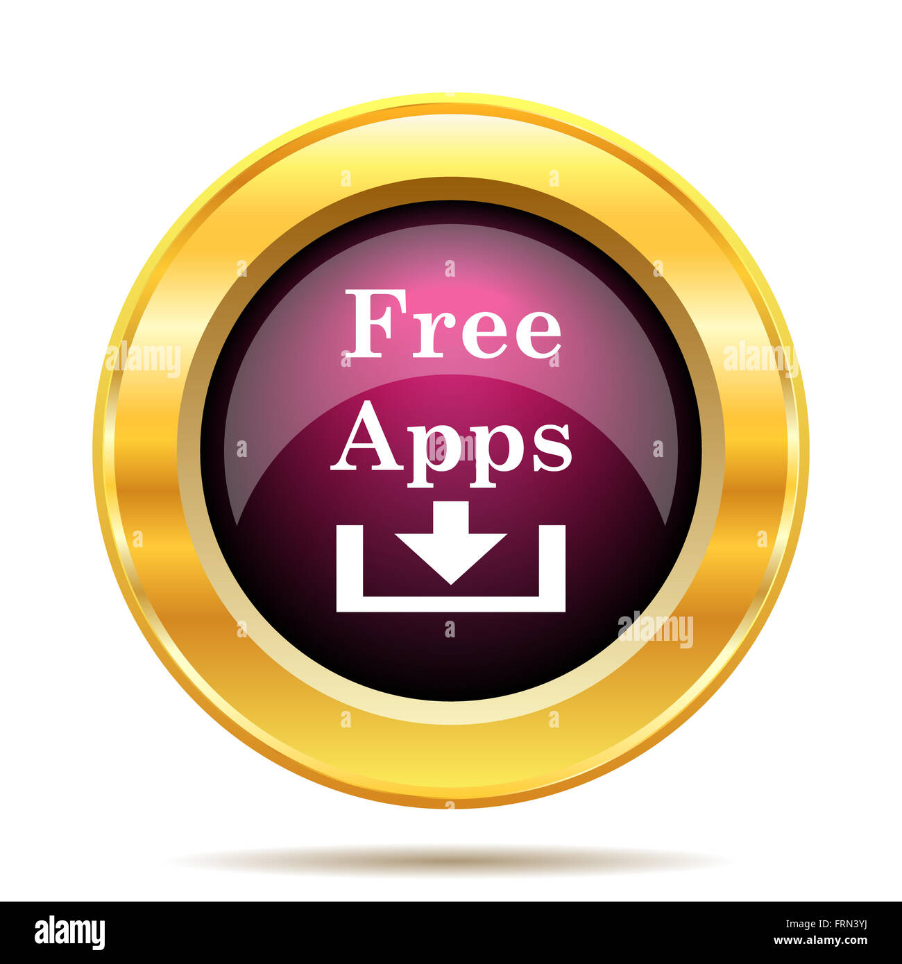 Free apps icon. Internet button on white background Stock Photo - Alamy