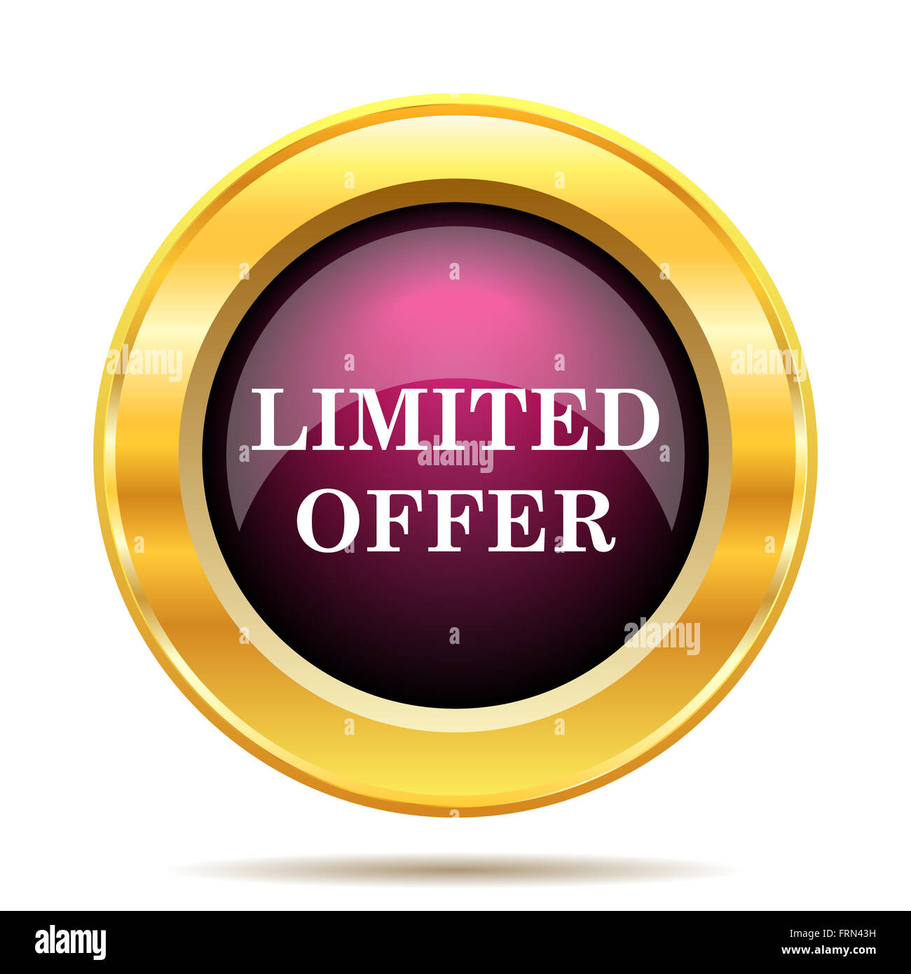 Limited offer icon. Internet button on white background Stock Photo - Alamy