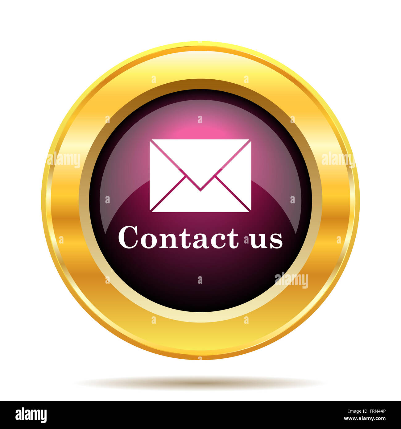 Contact us icon. Internet button on white background Stock Photo - Alamy