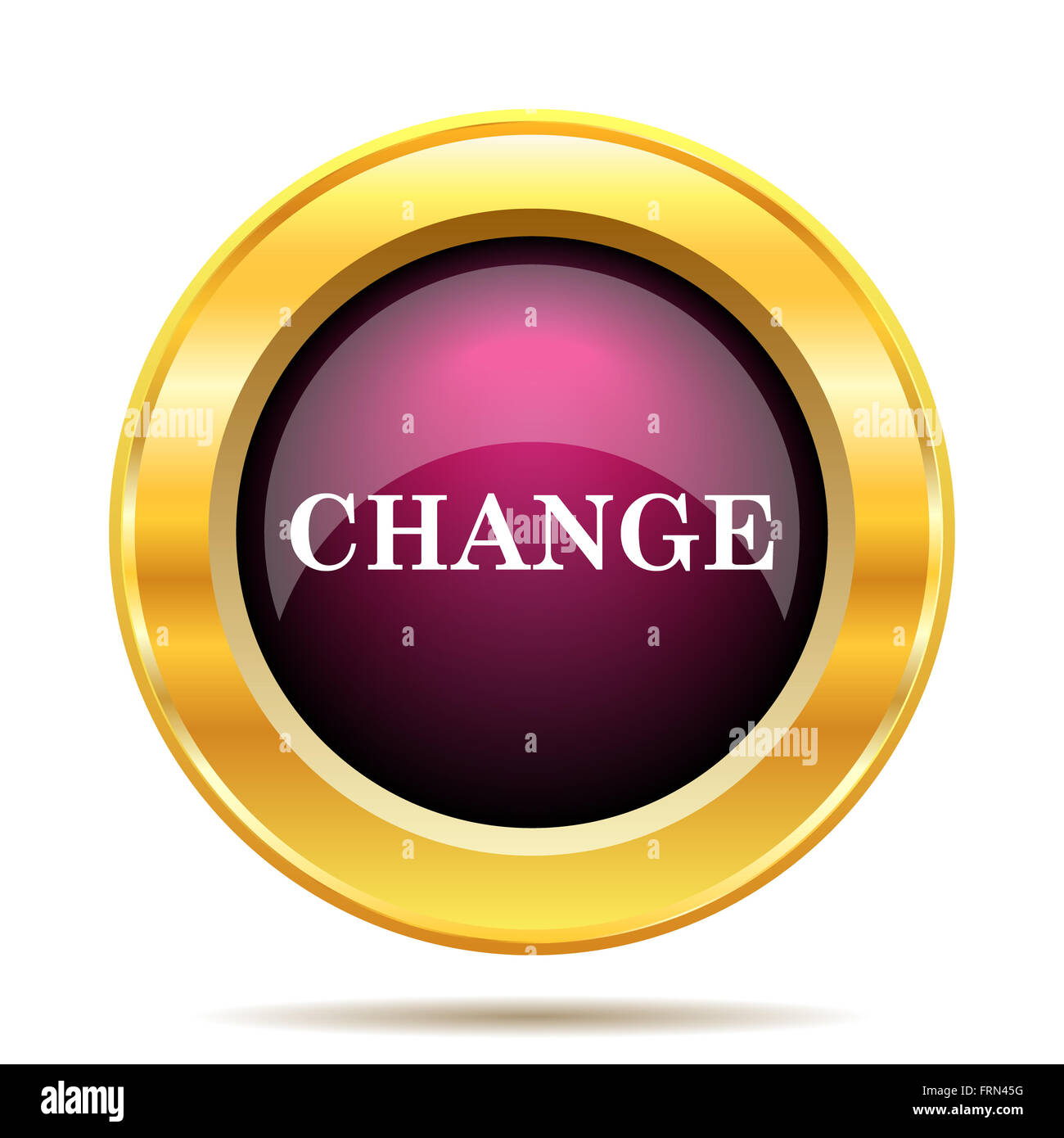 Change icon. Internet button on white background Stock Photo - Alamy