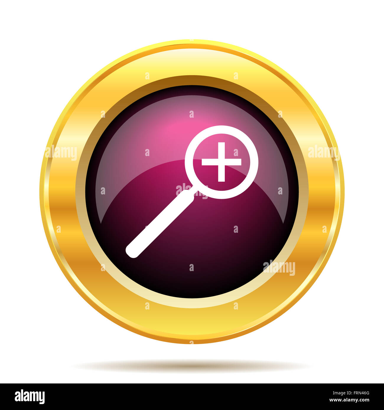 Zoom in icon. Internet button on white background Stock Photo - Alamy