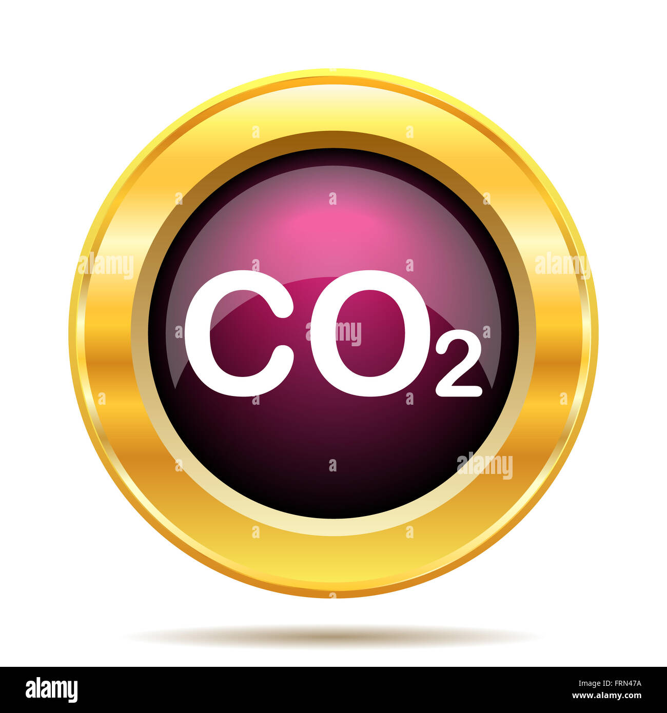 CO2 icon. Internet button on white background Stock Photo - Alamy