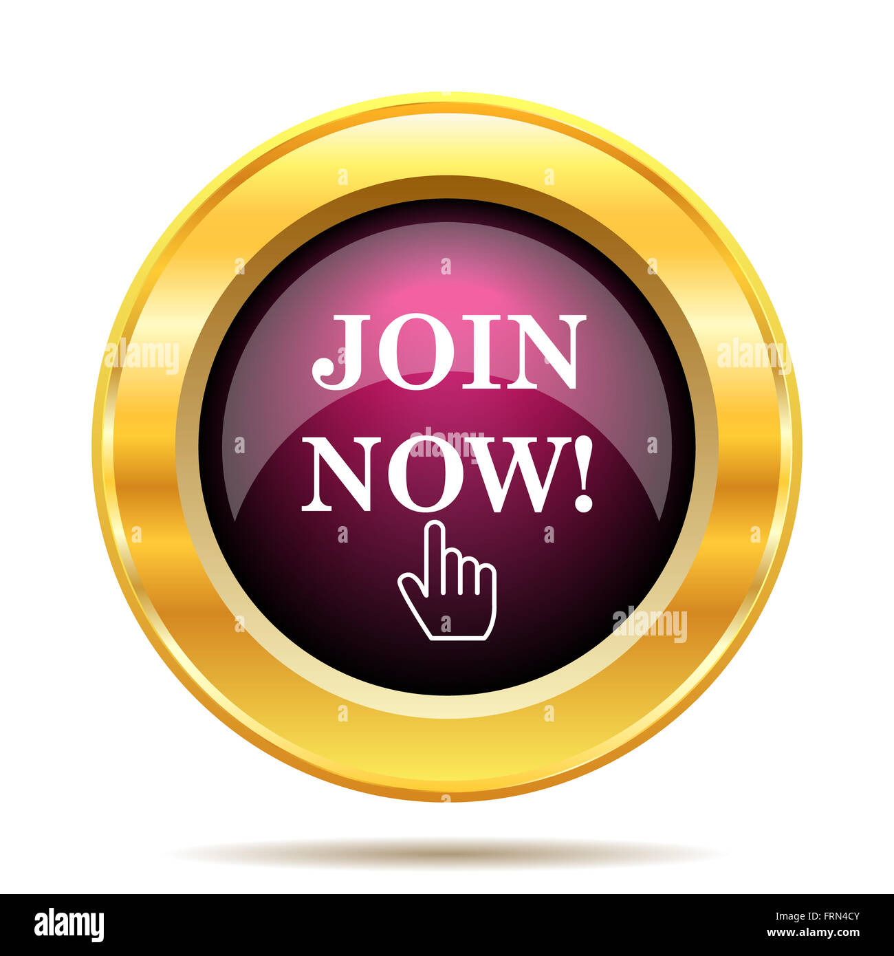 Join now icon. Internet button on white background Stock Photo - Alamy