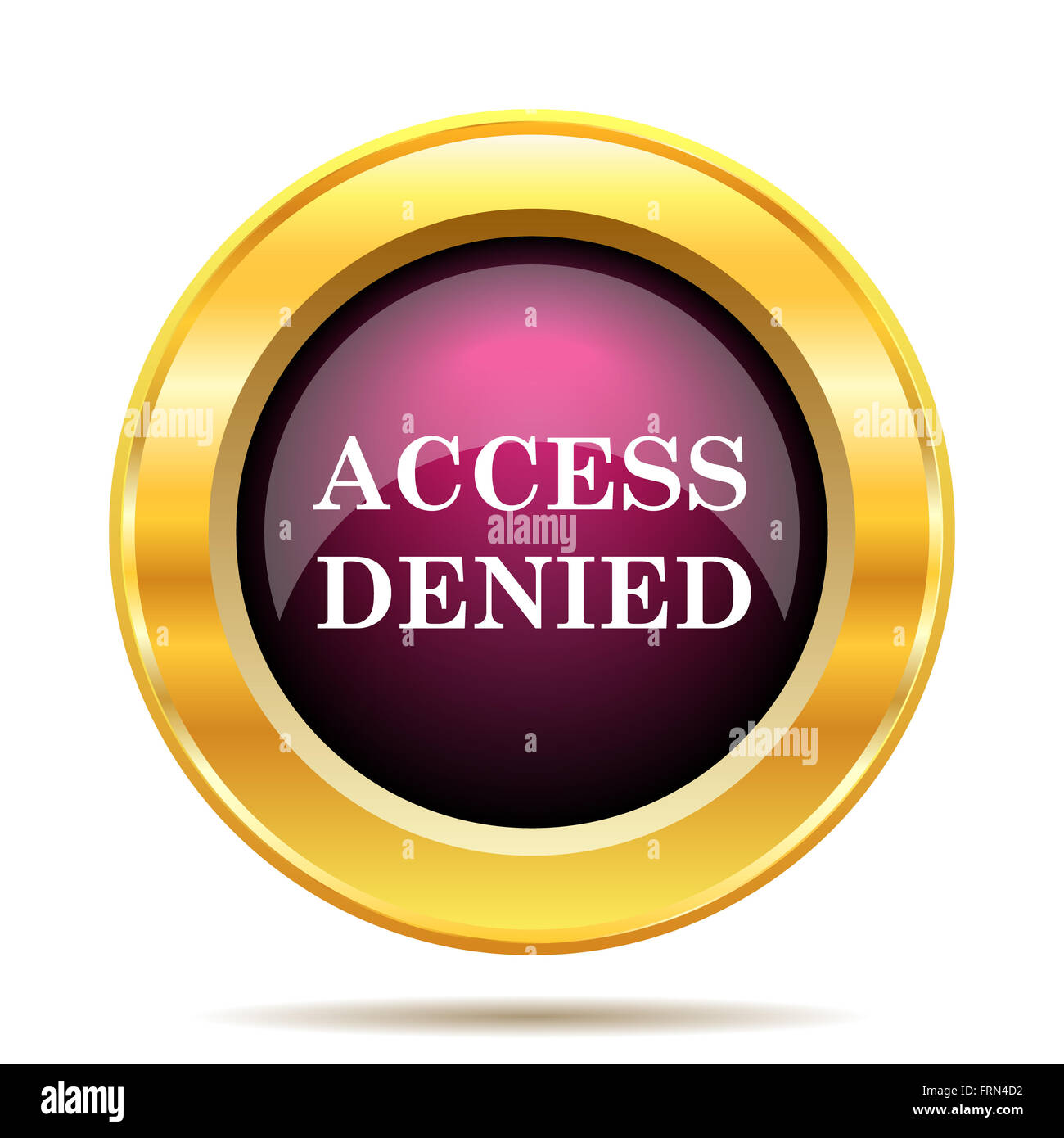 Access denied icon. Internet button on white background Stock Photo - Alamy