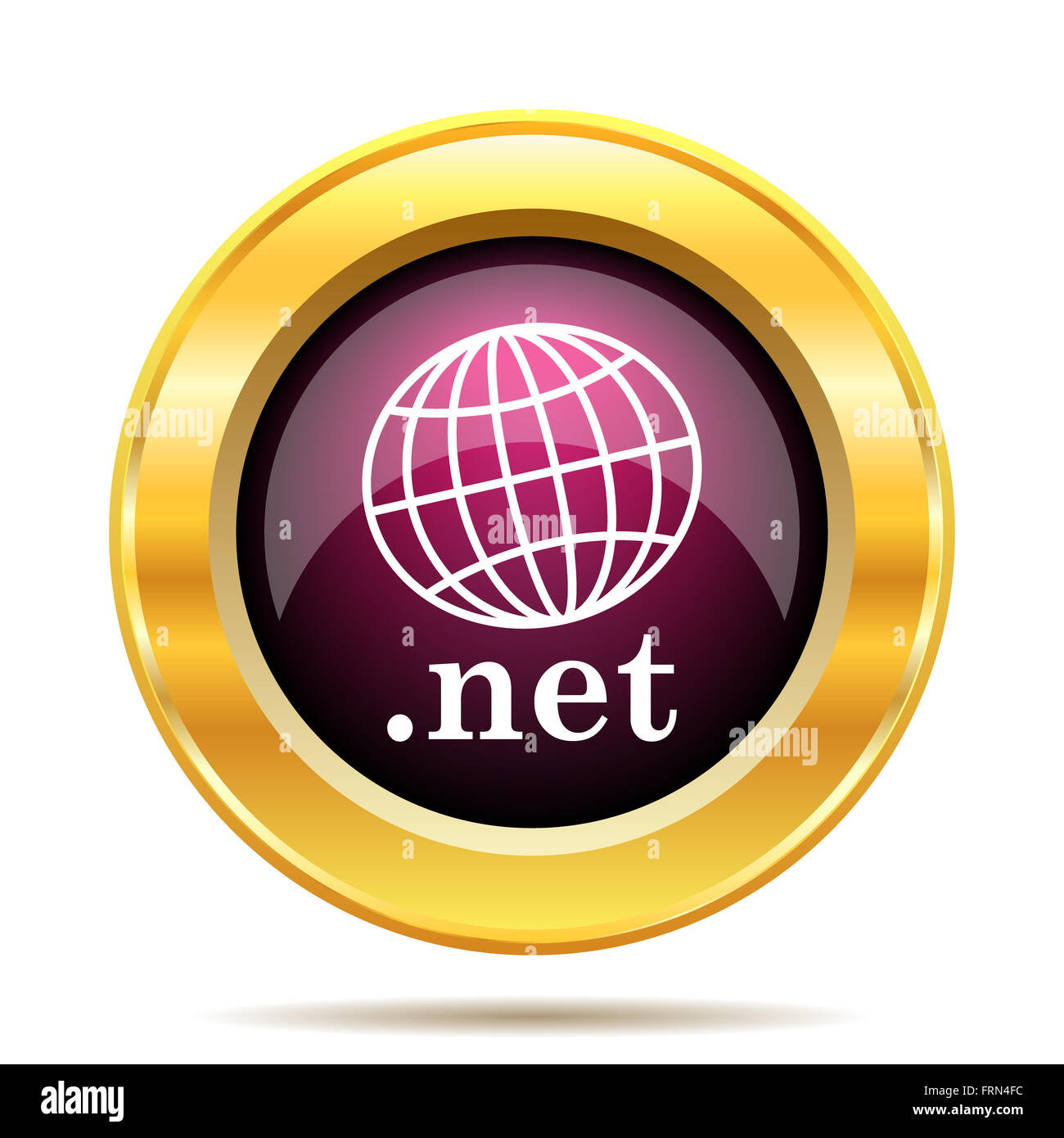 .net icon. Internet button on white background Stock Photo - Alamy
