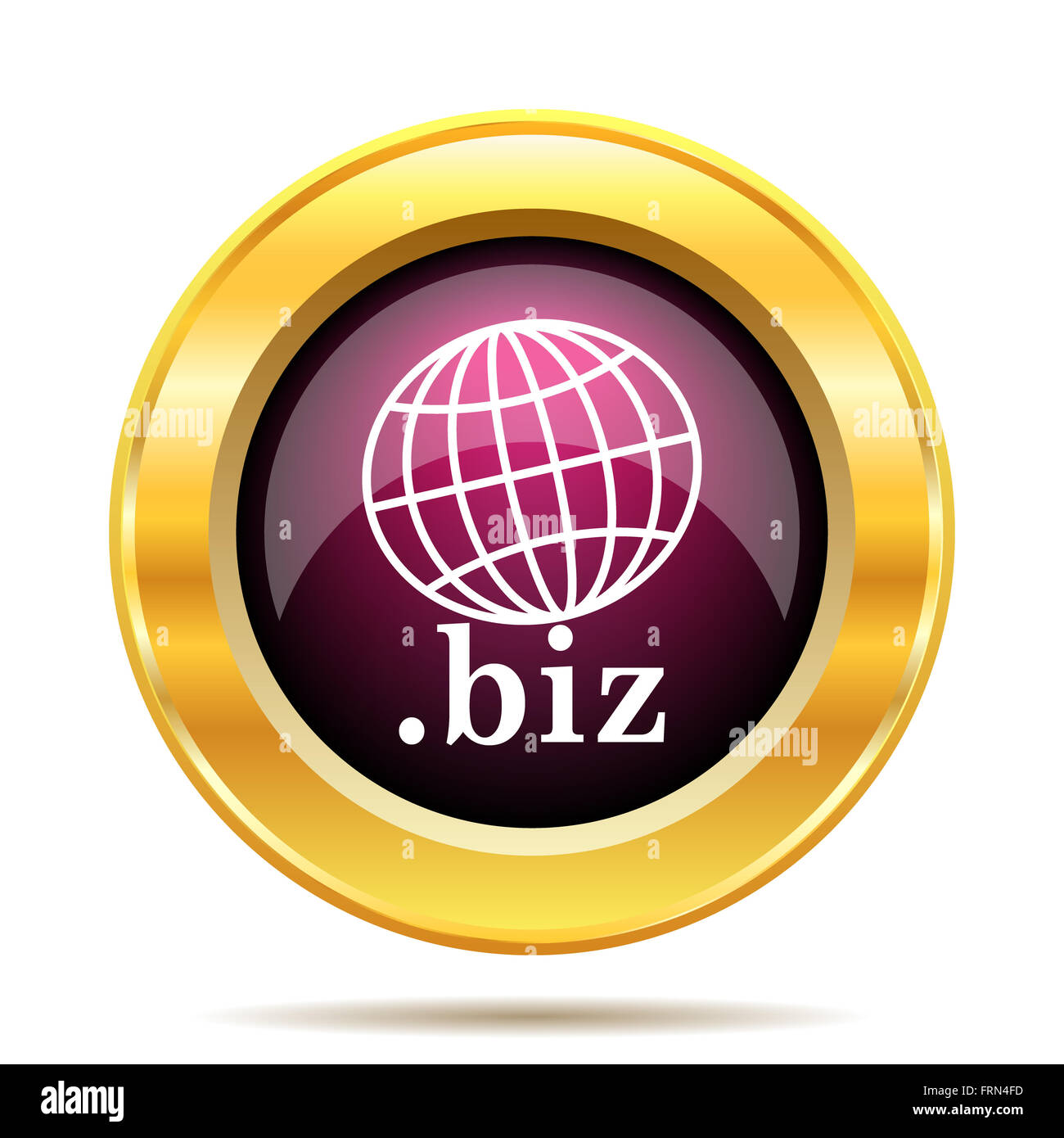 .biz icon. Internet button on white background Stock Photo - Alamy