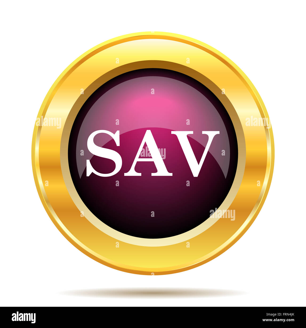 SAV icon. Internet button on white background Stock Photo - Alamy