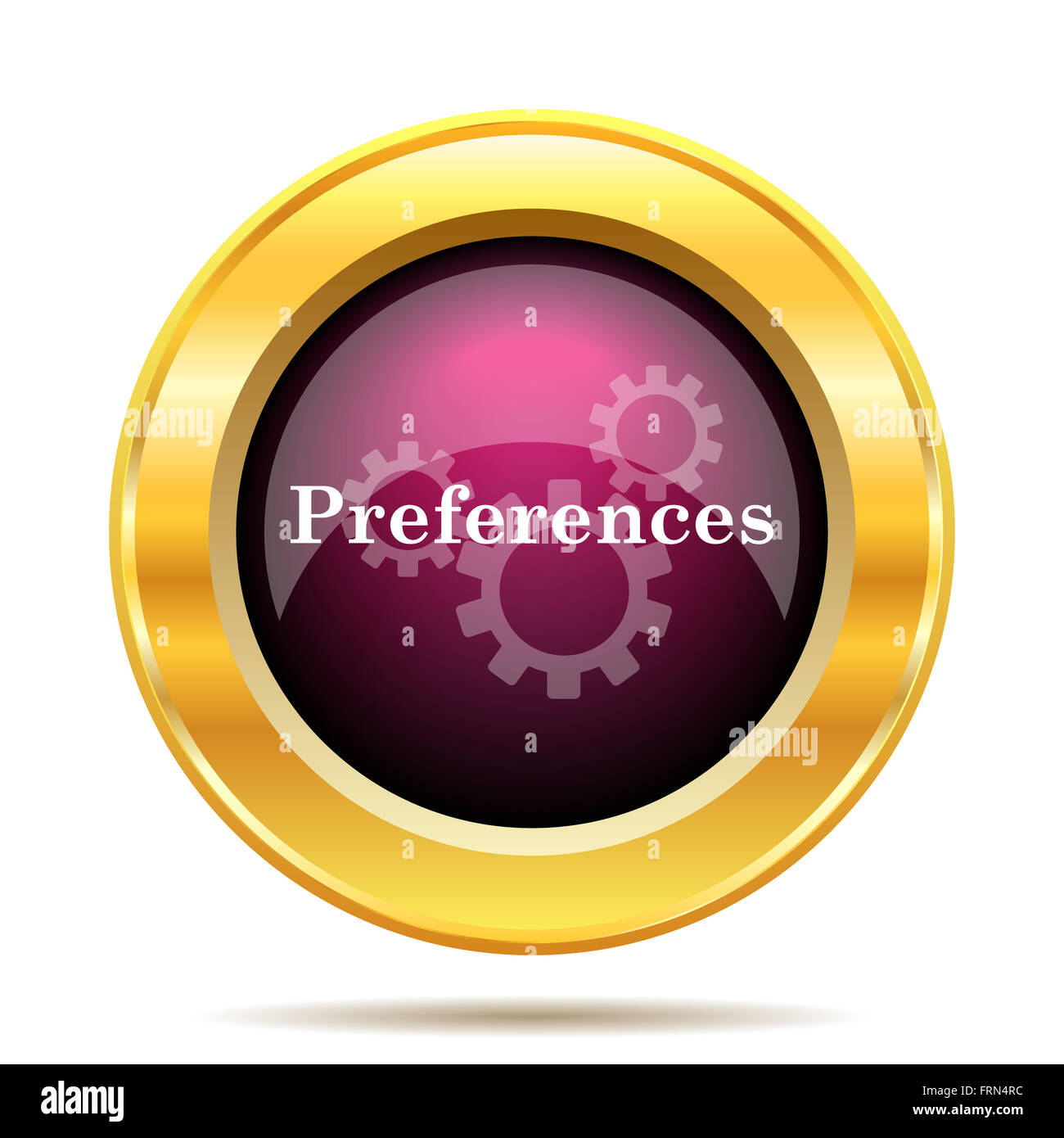 Preferences icon. Internet button on white background Stock Photo - Alamy