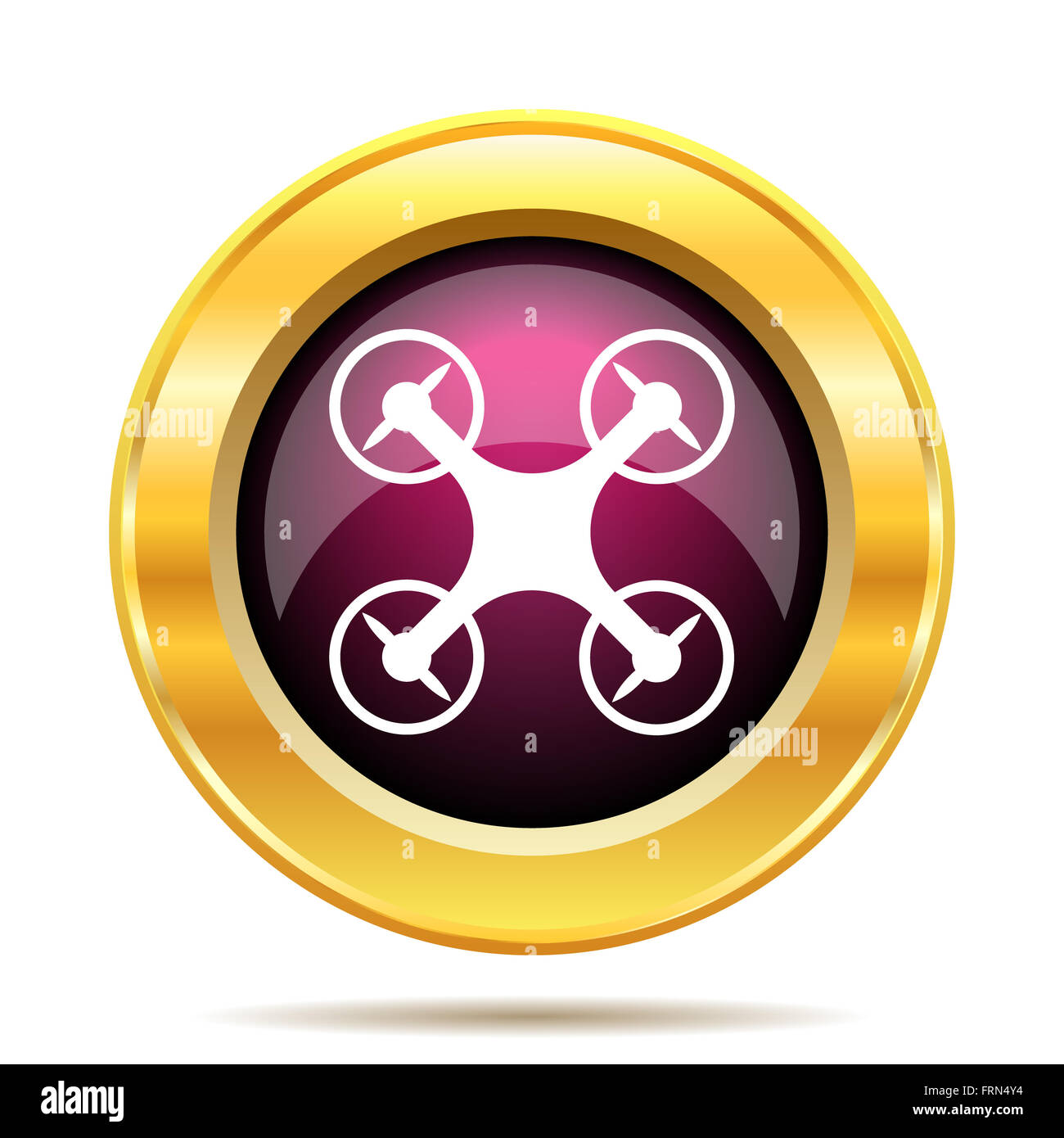 Drone icon. Internet button on white background Stock Photo - Alamy