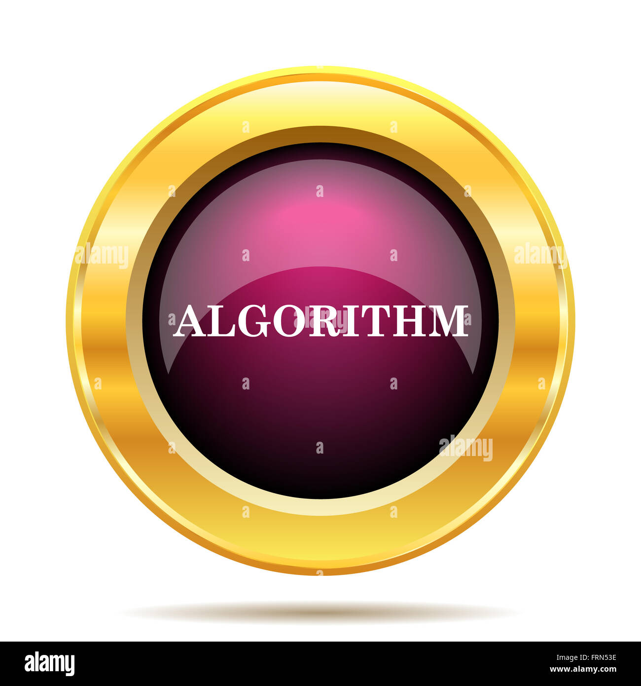 Algorithm icon. Internet button on white background Stock Photo - Alamy