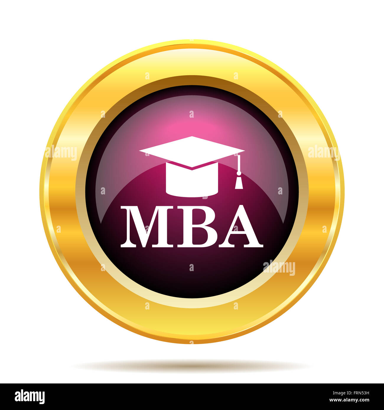 MBA icon. Internet button on white background Stock Photo - Alamy