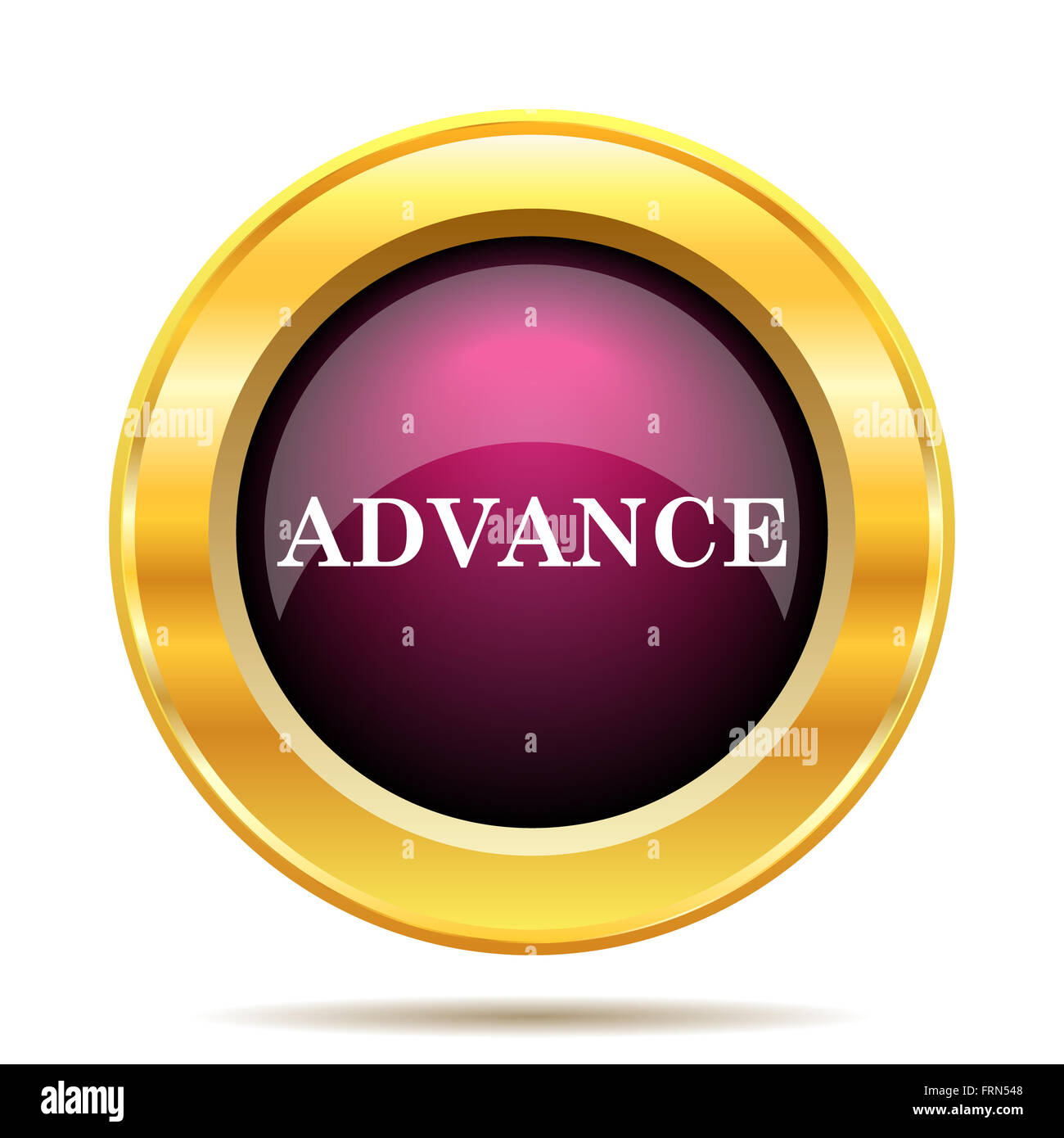 Advance icon. Internet button on white background Stock Photo - Alamy