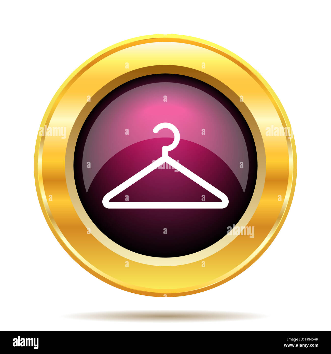 Hanger icon. Internet button on white background Stock Photo - Alamy