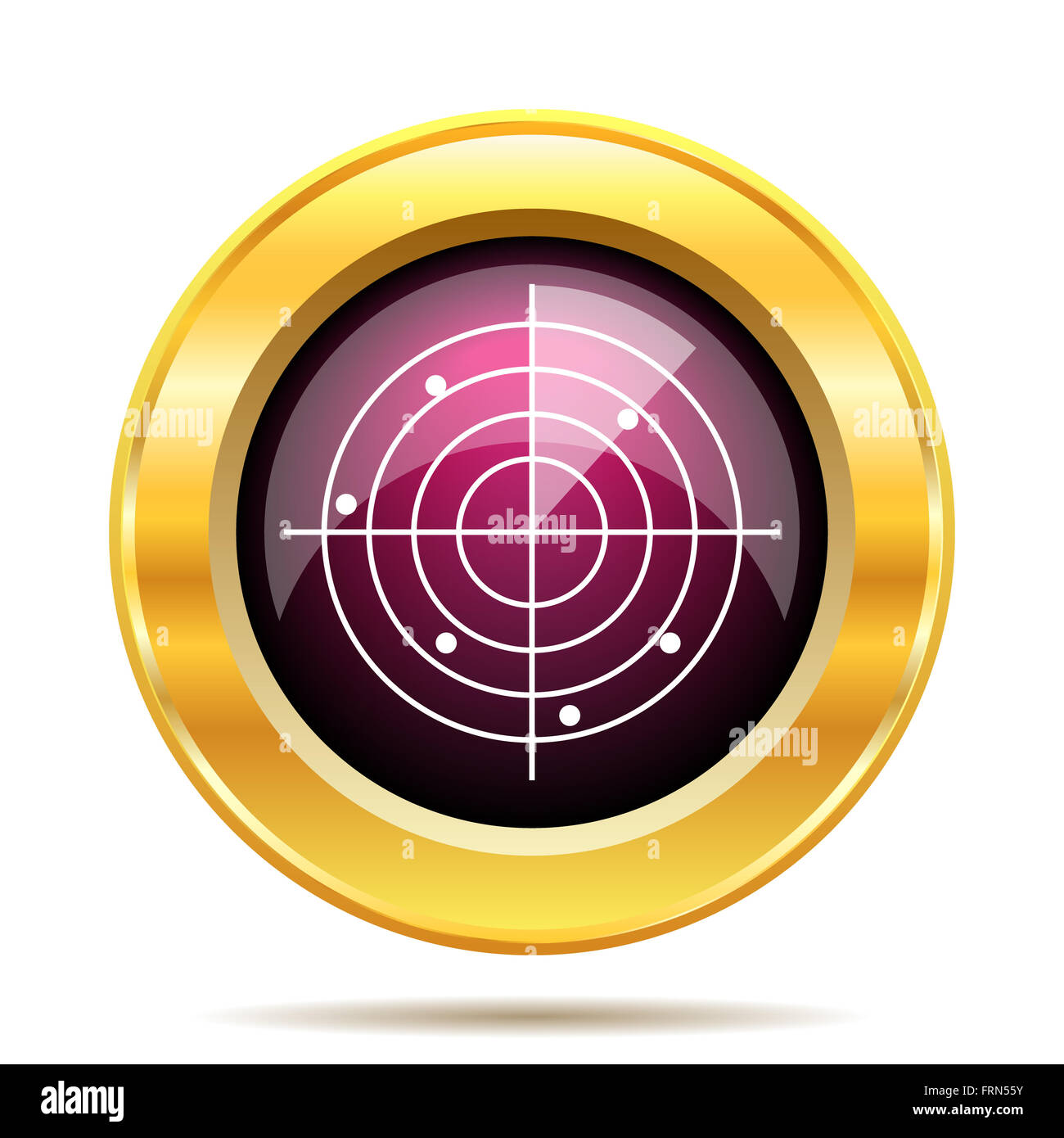 Radar icon. Internet button on white background Stock Photo - Alamy